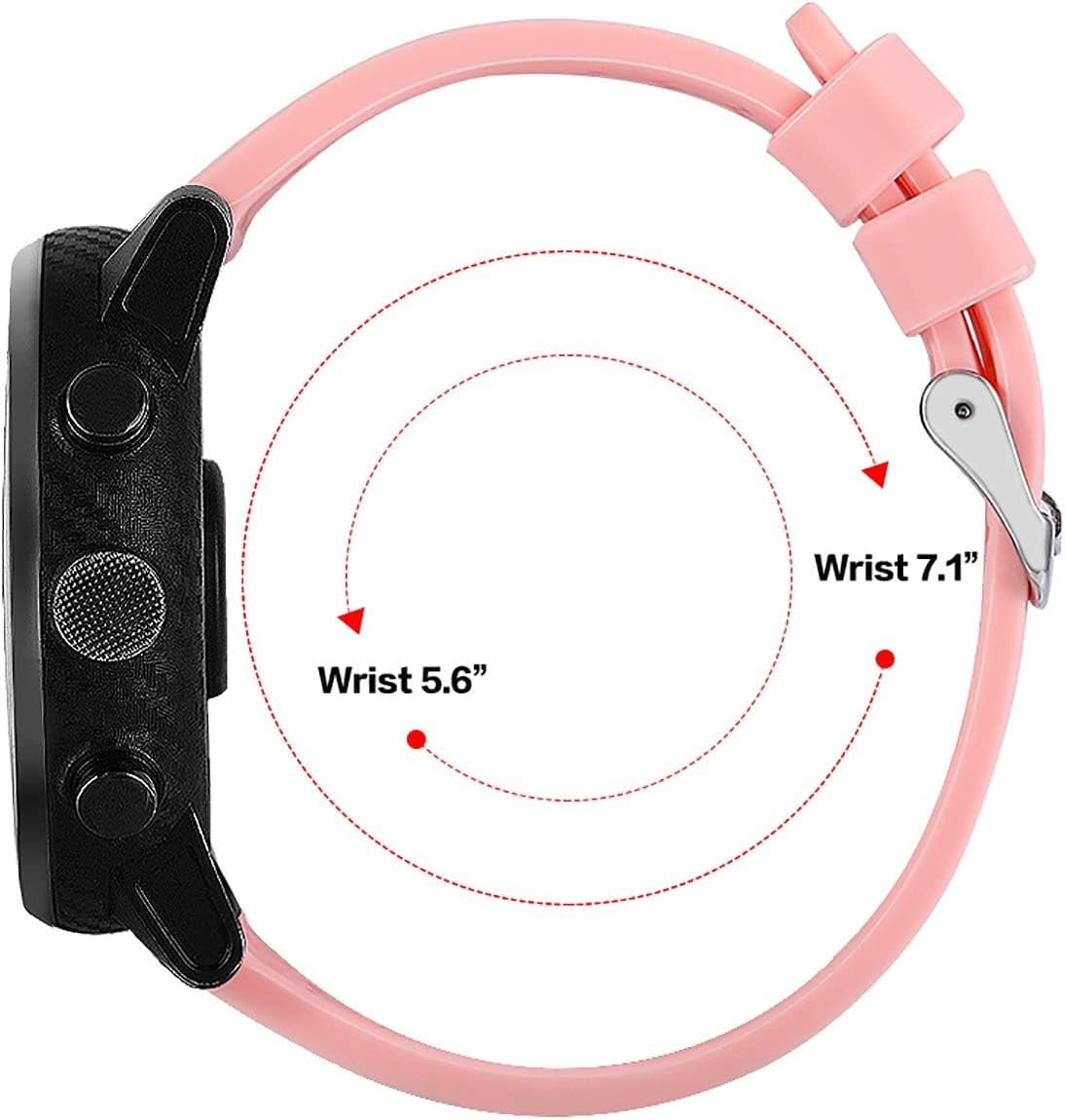 18mm 20mm 22mm Width Silicone Quick Release Wristband Replacement ...