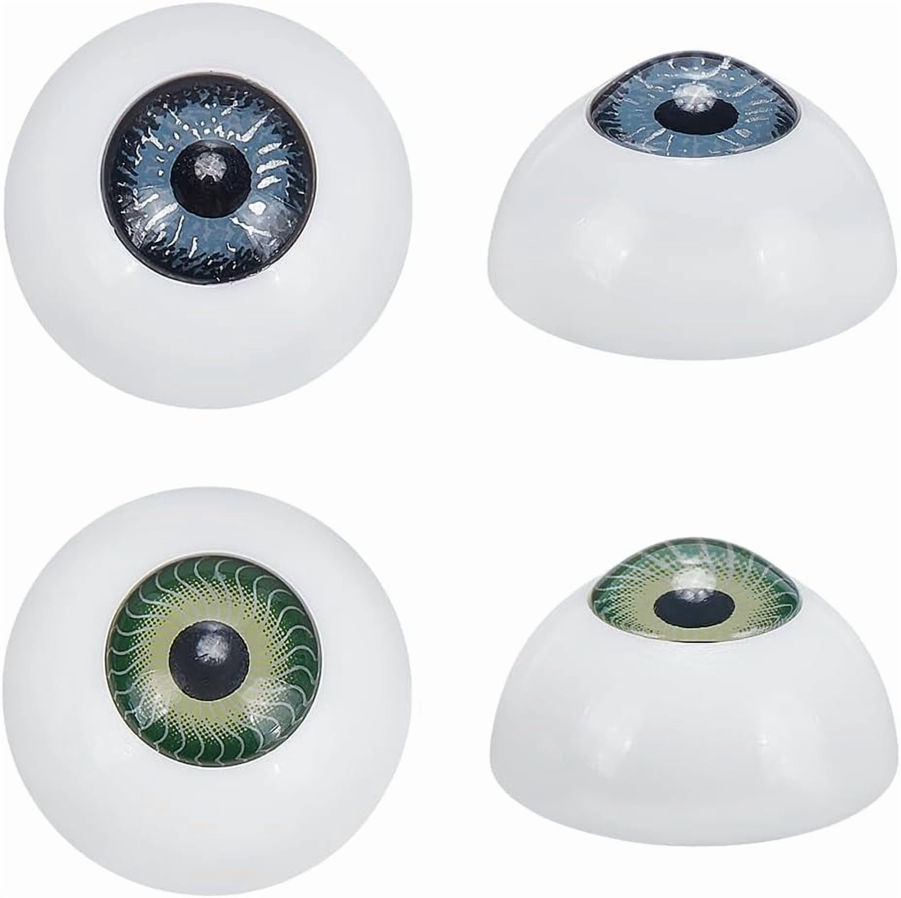 18mm Acrylic Eyeball Realistic Eyes 2 Pairs Medium Human Eyes Half ...