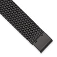 18mm Matte Black PVD-plated Stainless Mesh with Deployment Clasp 7.5 ...