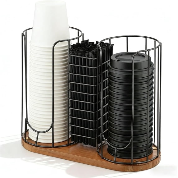 18oz Adjustable Coffee Cup Dispenser, Cup Holder Organizer for Storing ...