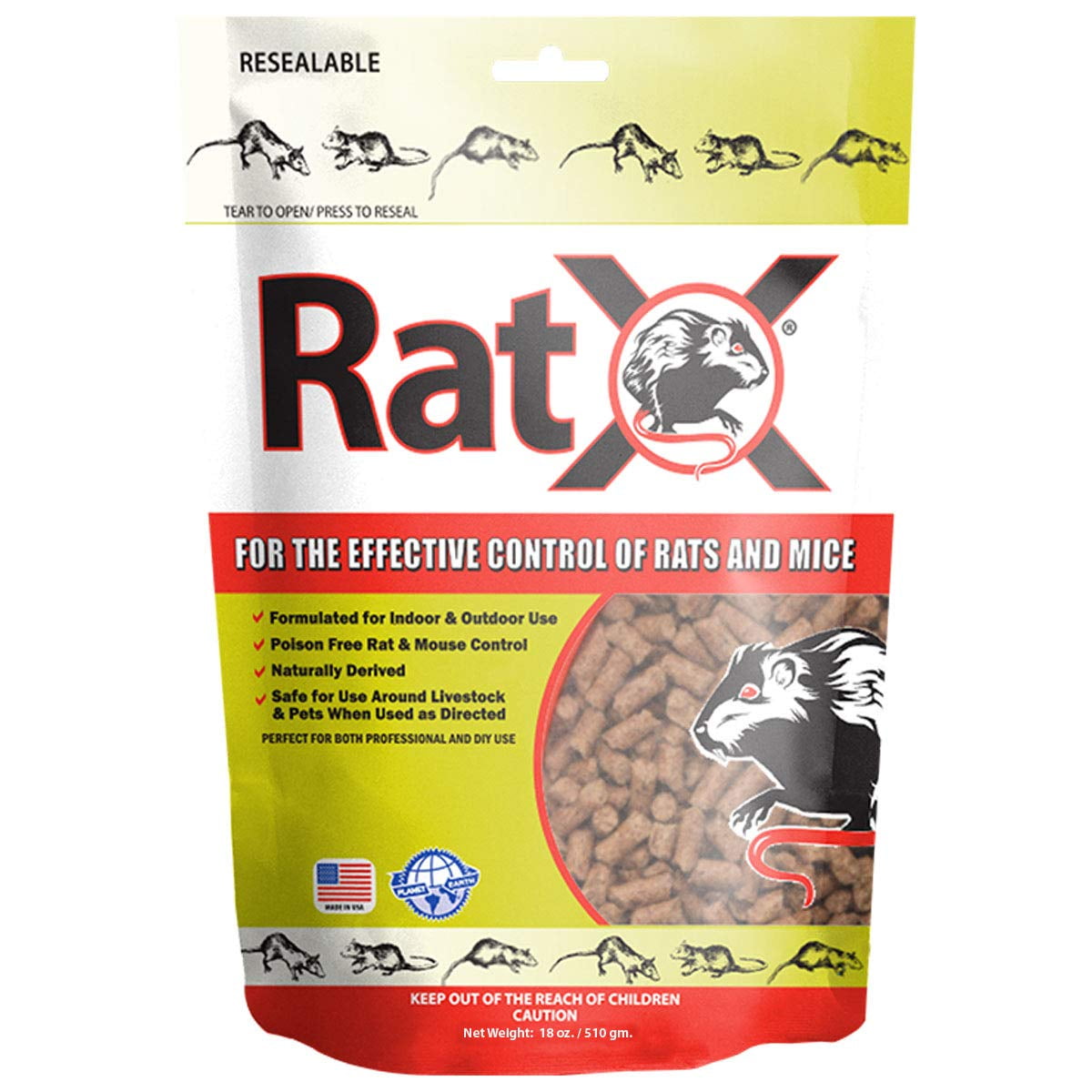 18oz Bag All-Natural for All Species of Rat and Mouse - Walmart.com