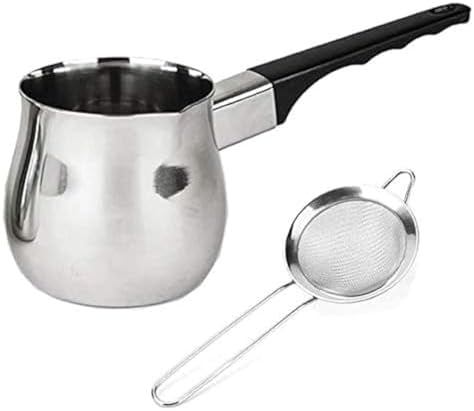 18oz Chai teapot and strainer combo. Turkish coffee pot and fine mesh ...