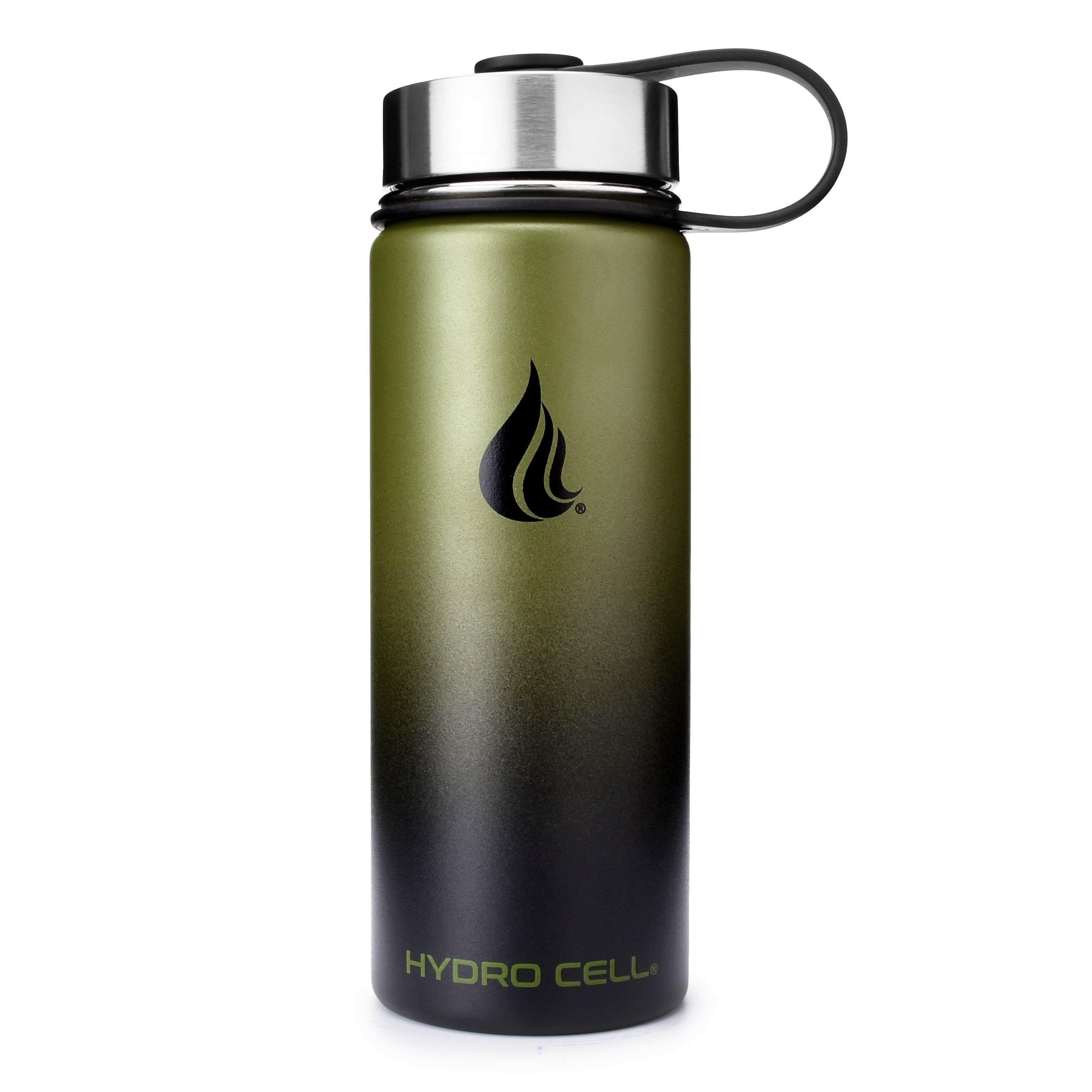18oz (Fluid Ounces) Wide Mouth Hydro Cell Stainless Steel Water Bottle ...