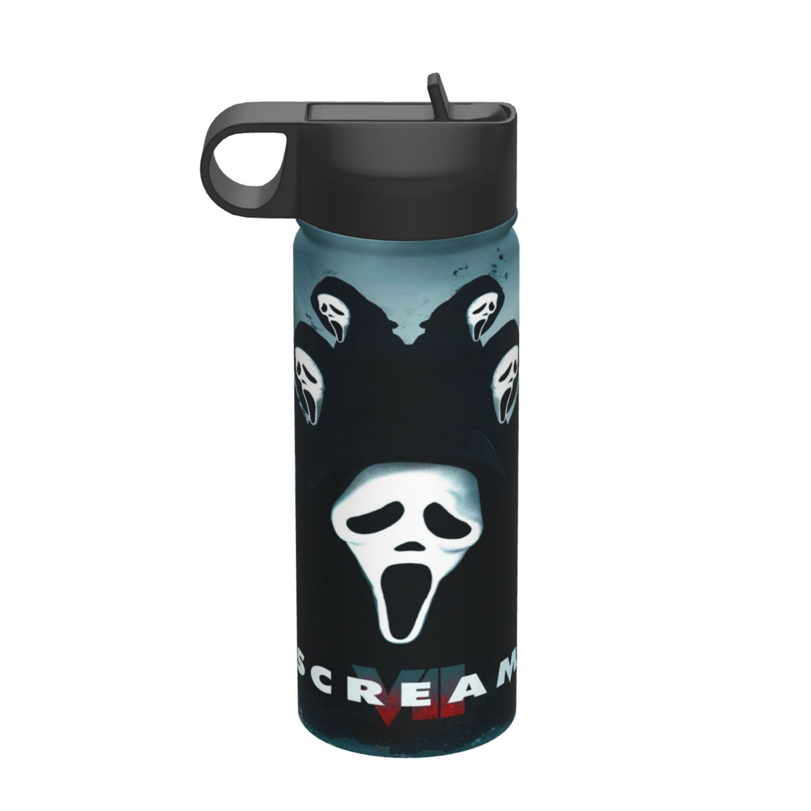 18oz Horror Movie Scream Ghost Face Water Bottle Vacuum Insulated ...