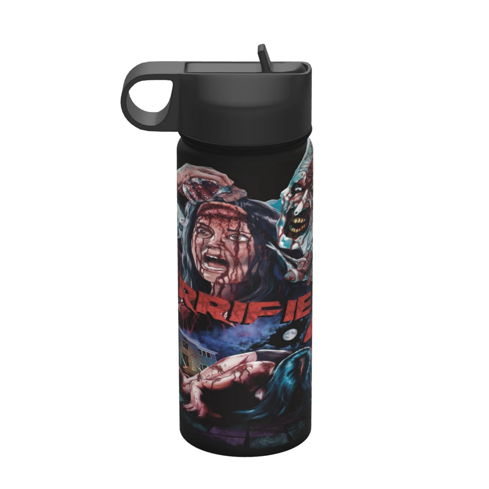 18oz Horror Movie Terrifier Water Bottle Vacuum Insulated Stainless ...