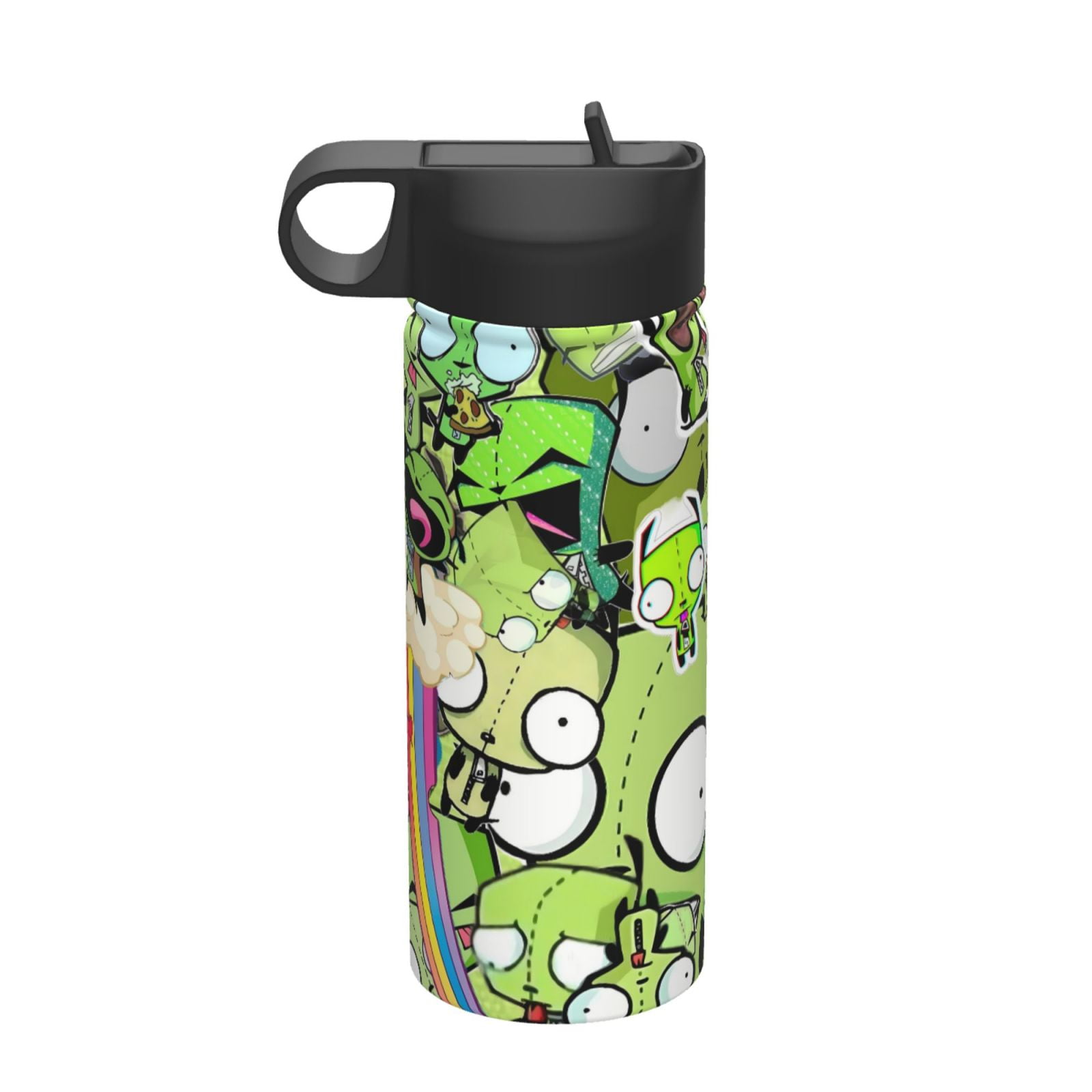 18oz Insulated Sports Water Bottle, Invader Zim Stainless Steel Tumbler ...