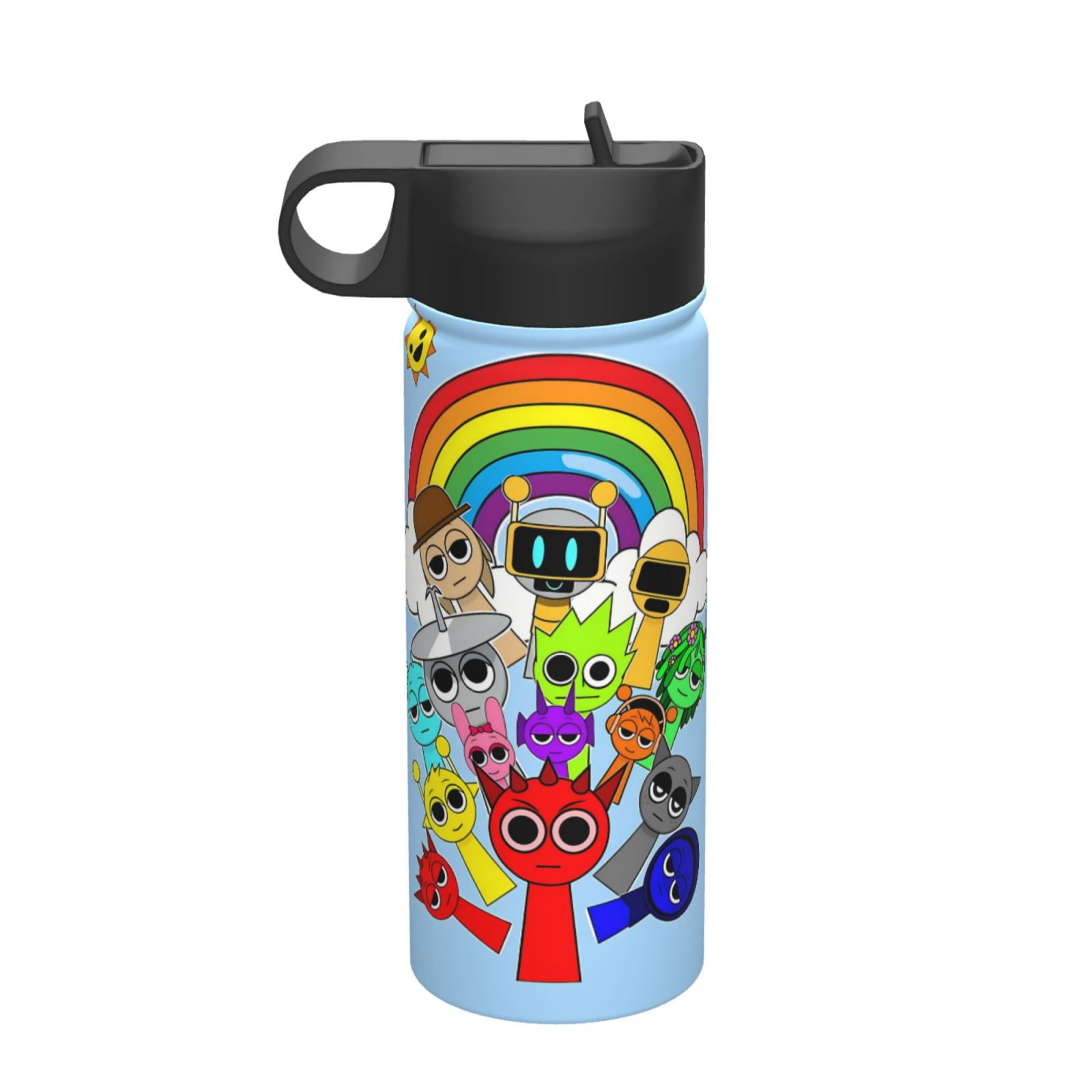 18oz Insulated Sports Water Bottle, Sprunki Stainless Steel Tumbler ...