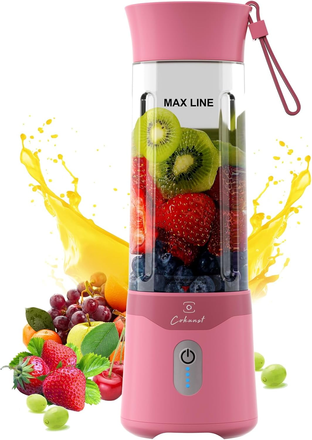 18oz Portable Blender, USB Recharable Personal Size Blenders, Smoothie ...