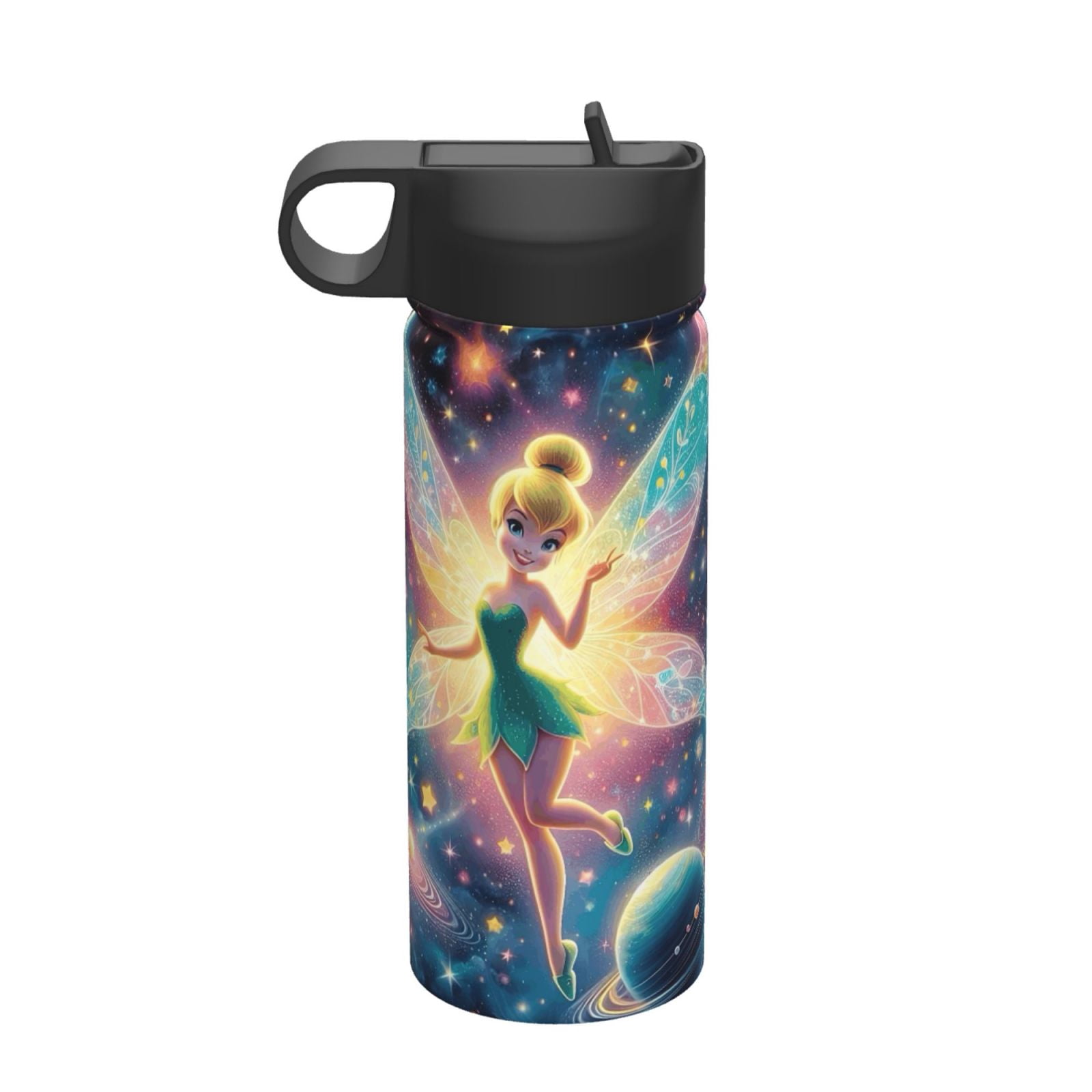 18oz Tinker Bell Kids Straw Tumbler, Stainless Steel Vacuum Insulated ...