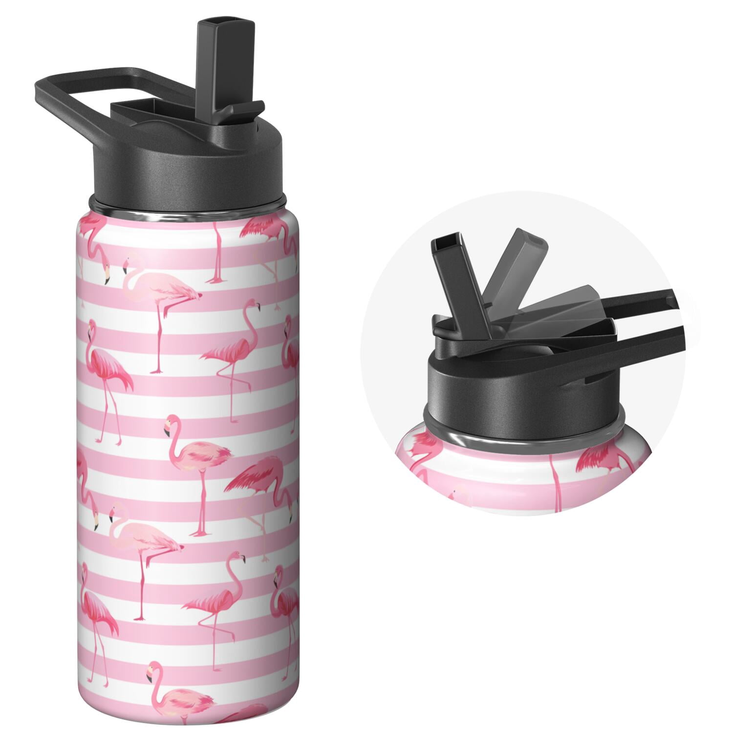 18oz Wide Mouth Hydration Flask Flamingo Themed Themed Stainless Steel ...