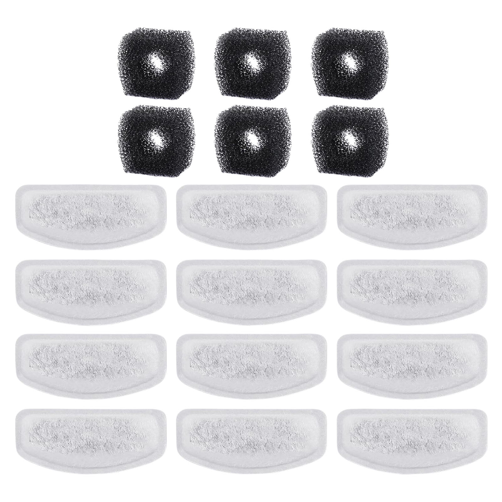 18pack Pet Fountains Replacement Filters Odor Removing Filter Pad Water ...