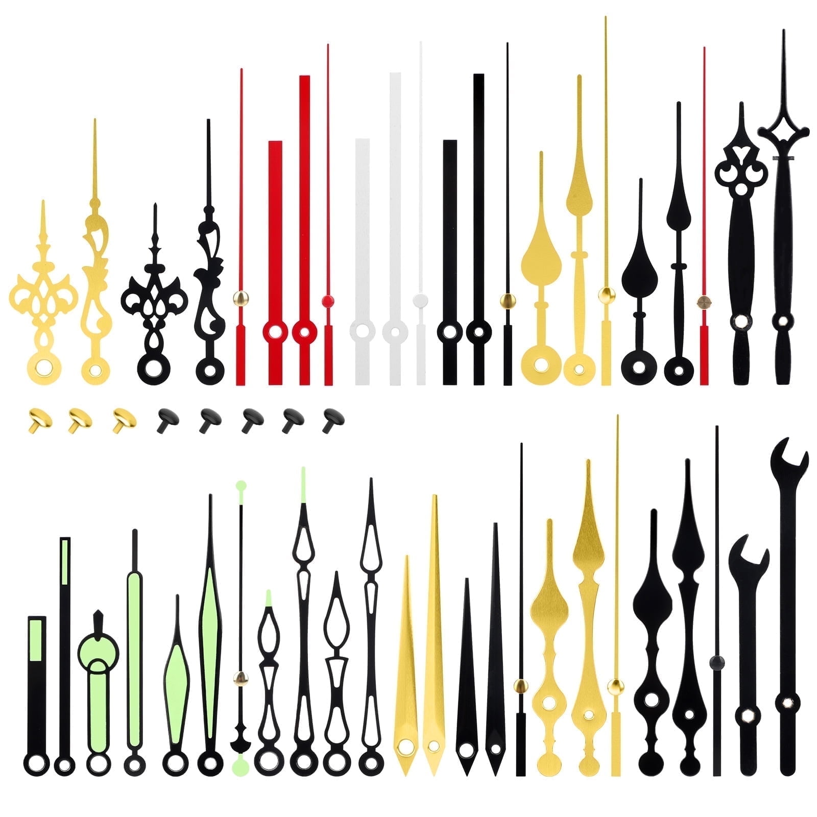 18pair Quartz Clock Hands, EEEkit Wall Clock Part Replacement Kit with ...