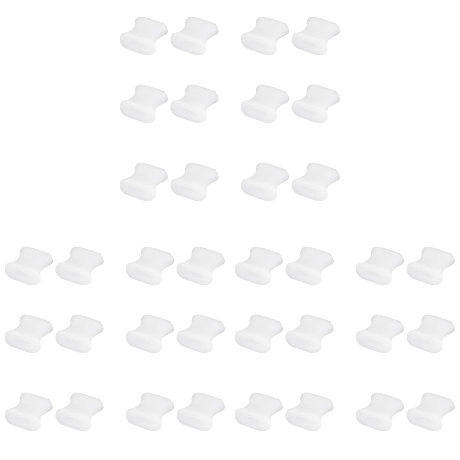 18pair Silicone Gel Toe Separators Relieving Corrector Overlapping Toes ...