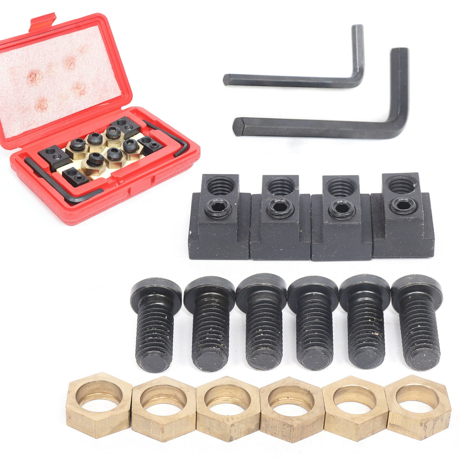 18pc/Set Eccentric 5/8" T-Slot Clamping Kit Set For Milling Machine ...
