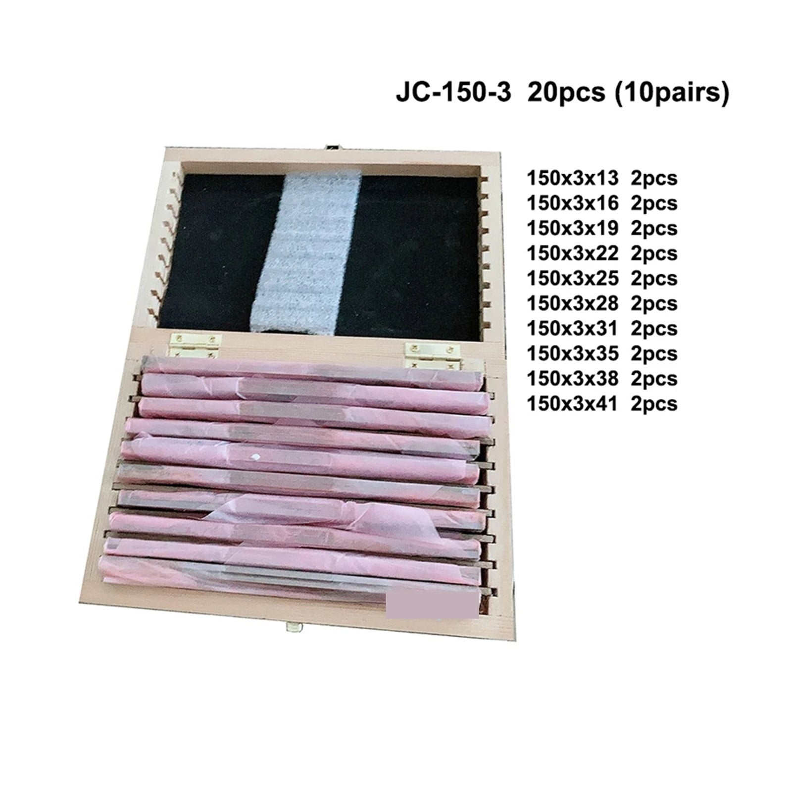 18pcs/20pcs Precision Parallel Set 150mm/100mm Parallel Block Set ...