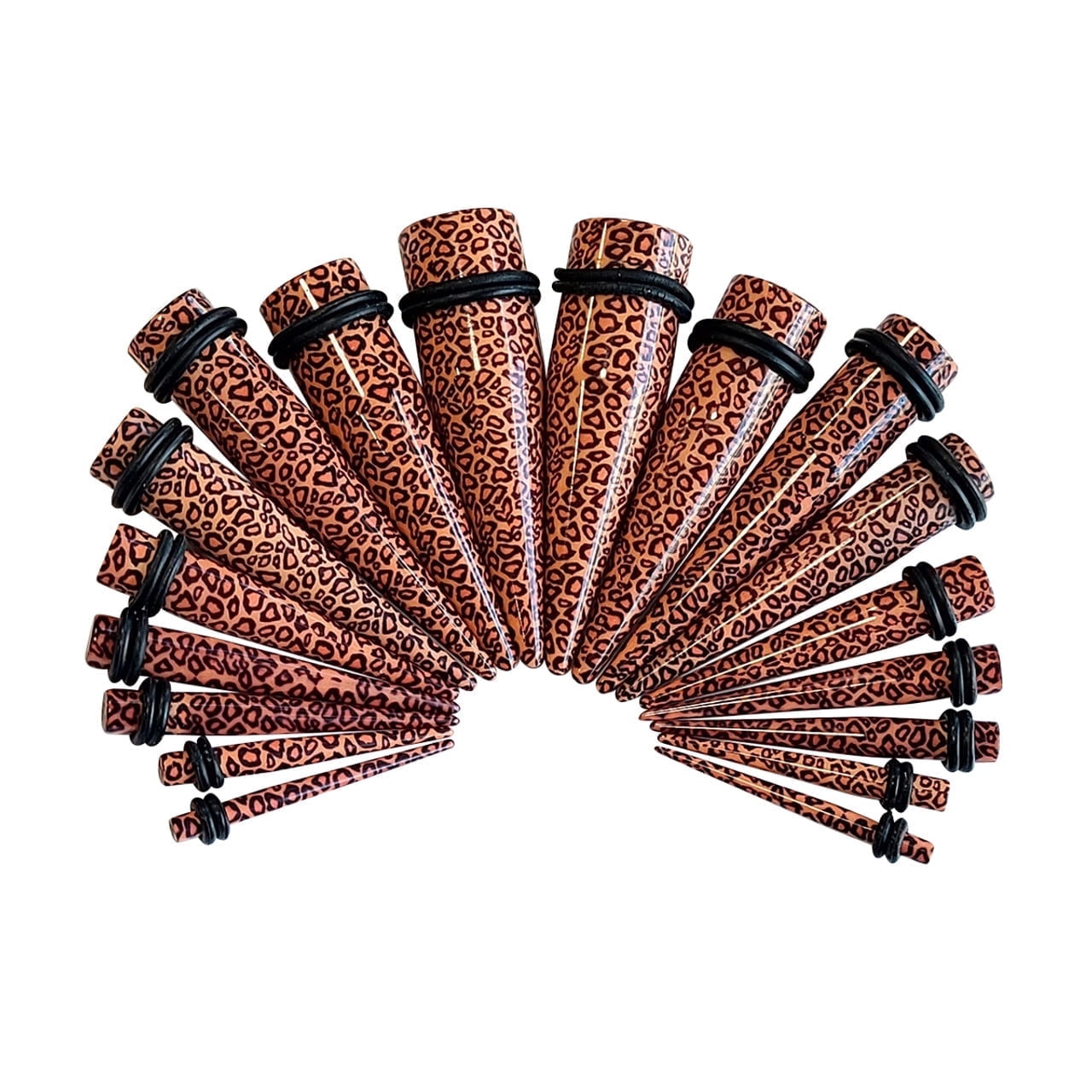 18pcs Acrylic Ear Stretching Kit Tapers Plugs O-Ring Tunnels Gauges ...