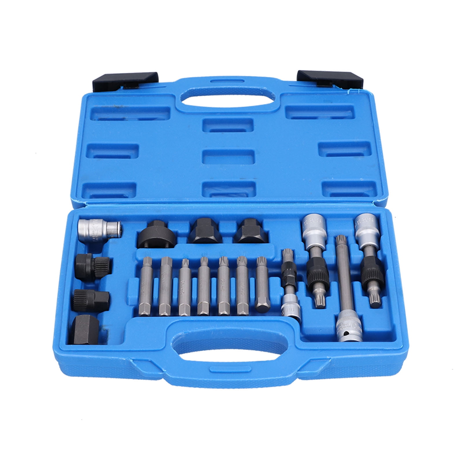18pcs Alternator Pulley Removal Tool Kit Disassembly Socket Bit ...