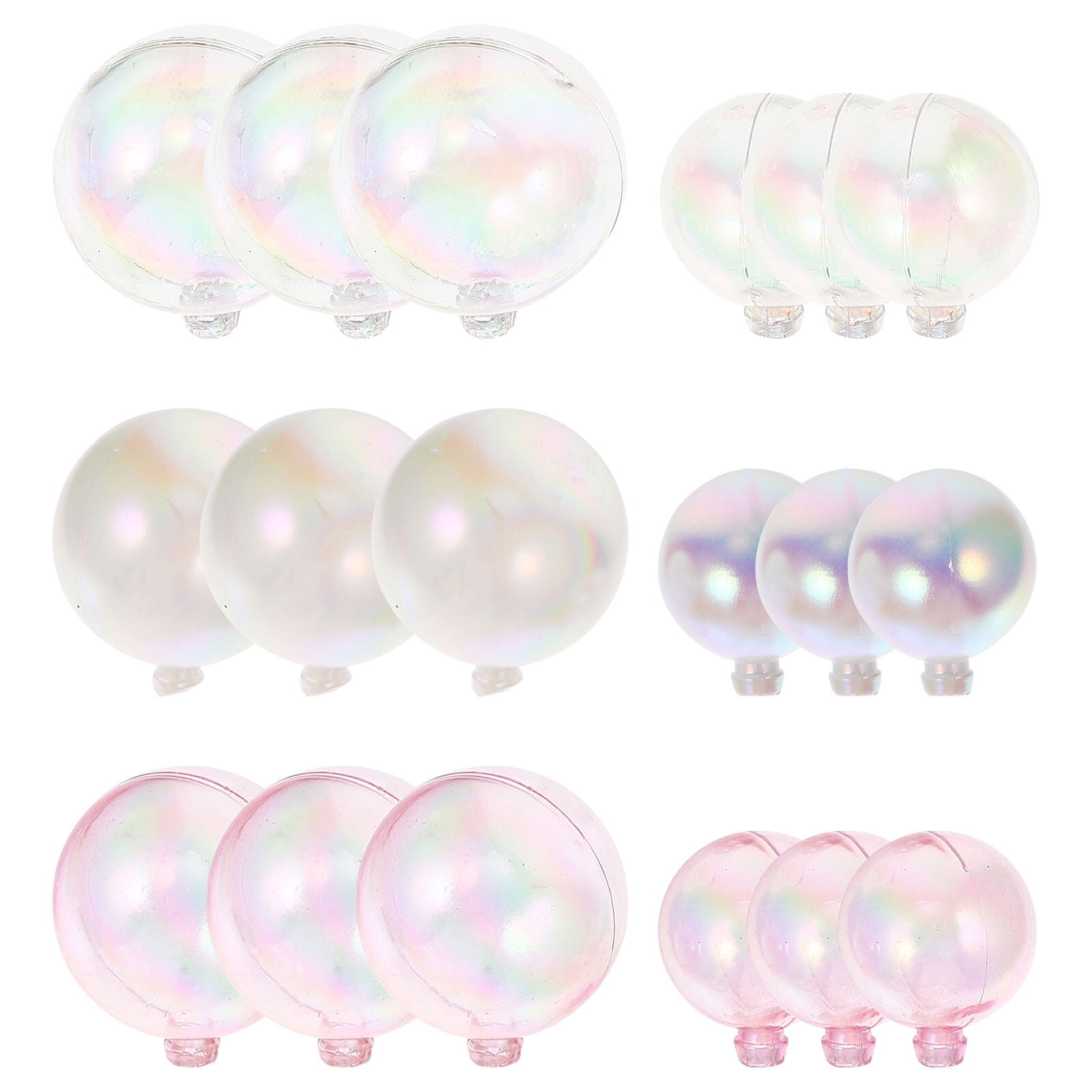 18pcs Colorful Ball Toppers Bubble Mini Balloon Toppers Inserted Cake ...