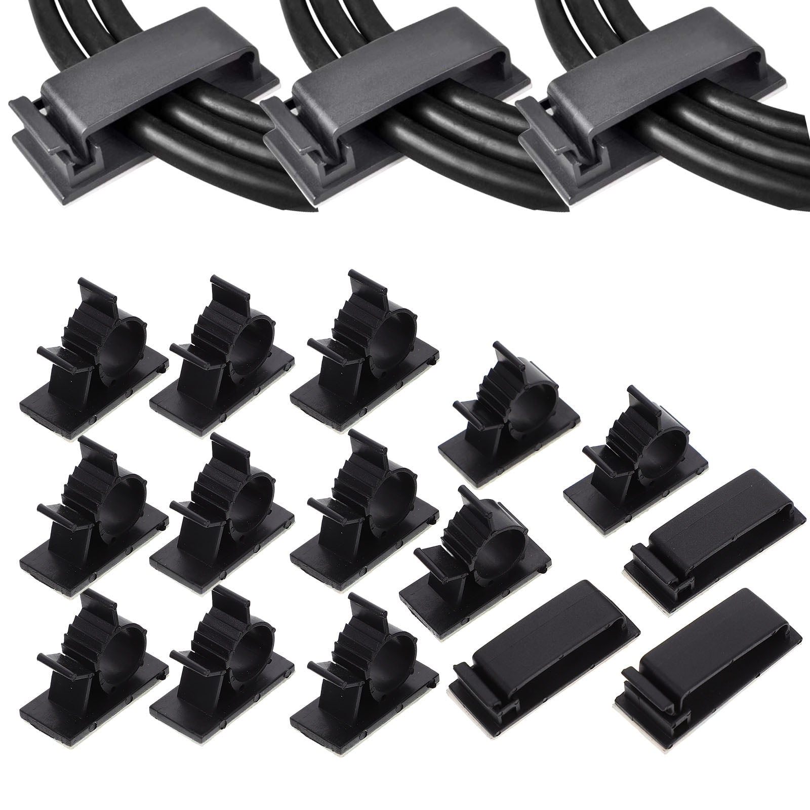 18pcs Electrical Cord Management Clips Adjustable Wire Organizers ...