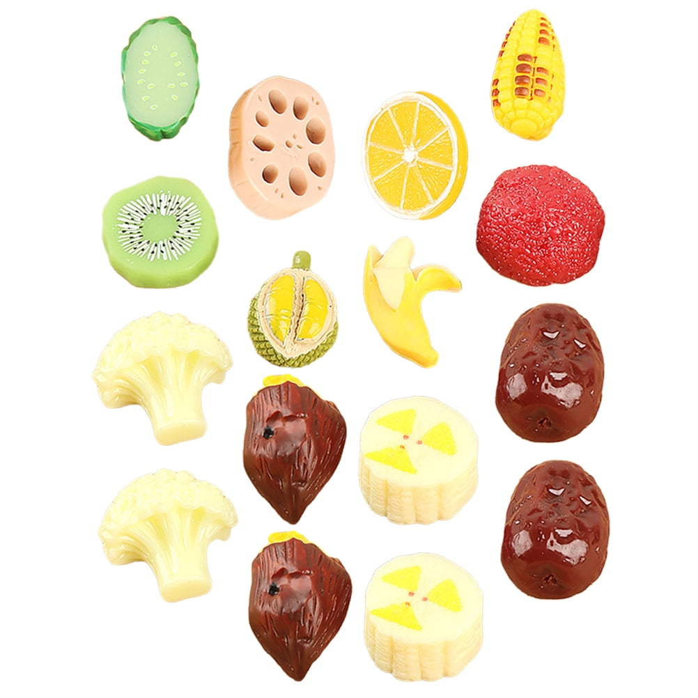 18pcs Fake Vegetables Artificial Fruit Model Resin Mini Vegetable Toy ...