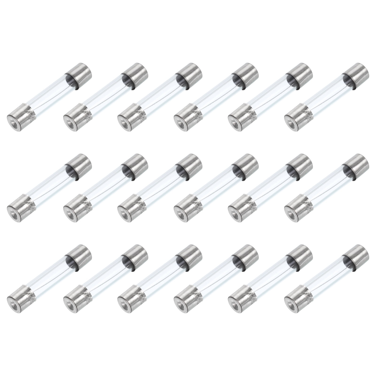 18pcs Glass Tube Fuses, Axial-with Lead Wire 6x30mm 15A 250V Replacing ...