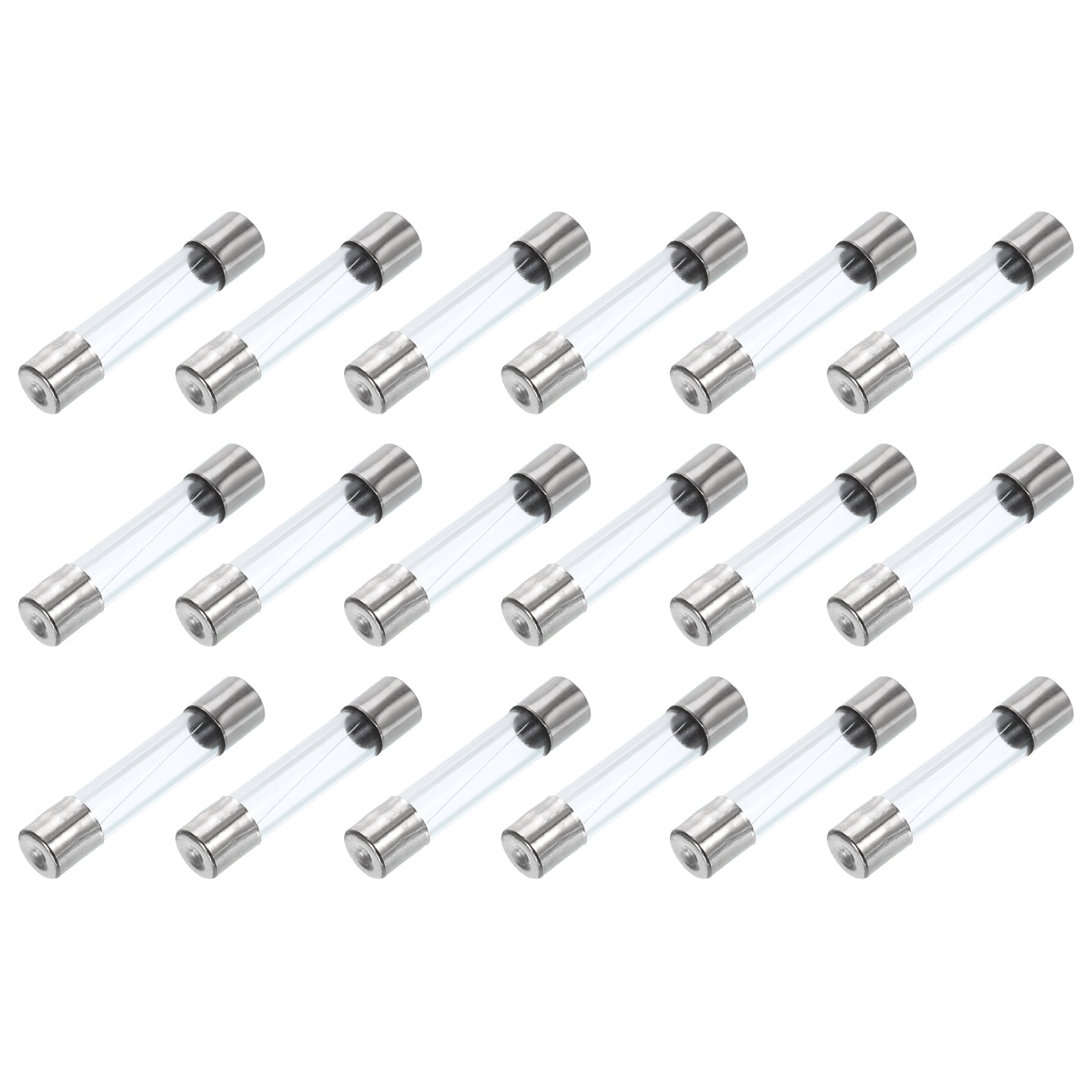 18pcs Glass Tube Fuses, Axial-with Lead Wire 6x30mm 2A 250V Replacing ...
