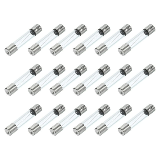 18pcs Glass Tube Fuses, Axial-with Lead Wire 6x30mm 8A 250V Replacing ...