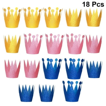 30 Pack Birthday Crowns for Kids Classroom, Paper Crowns Birthday Hats ...