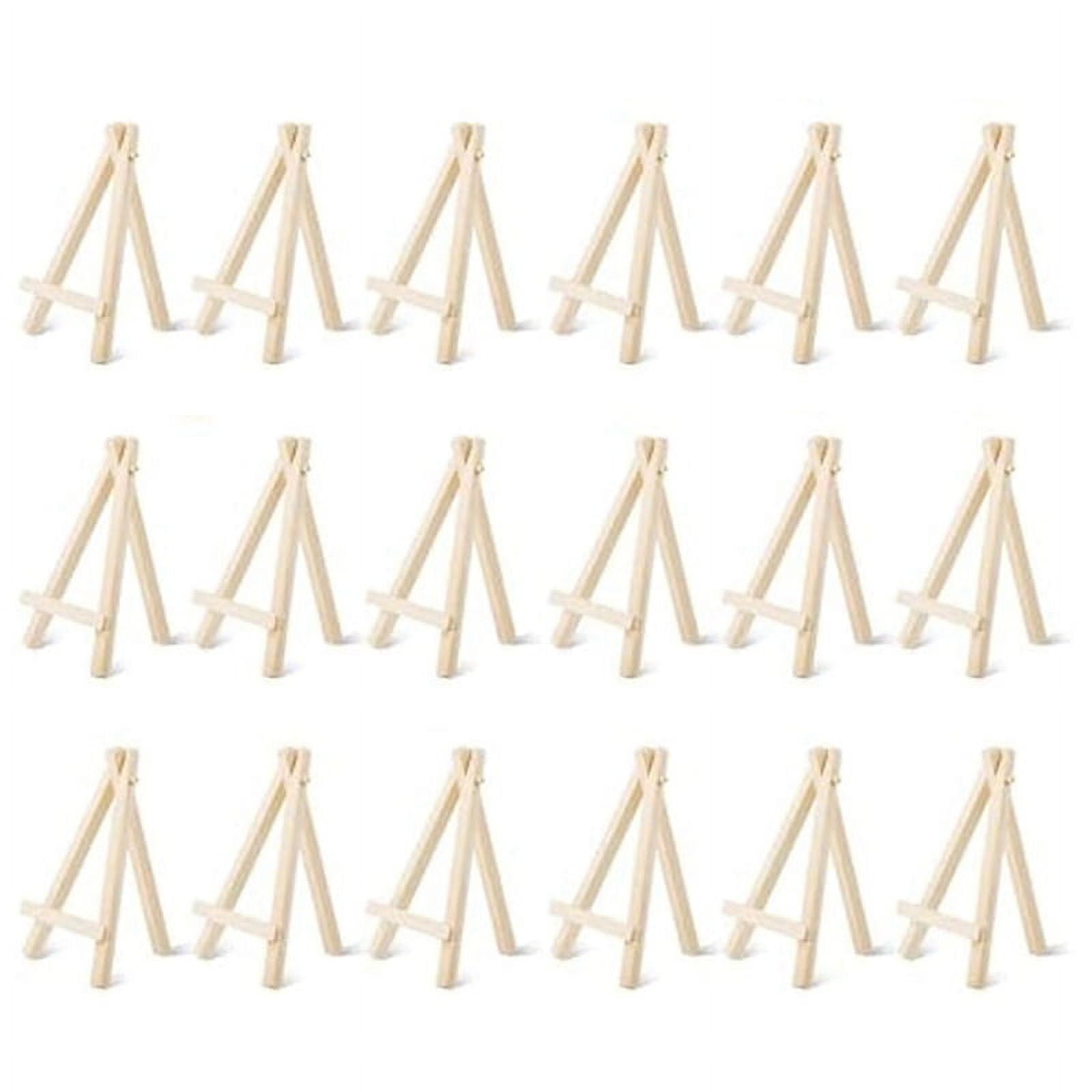 18pcs Mini Wood Display Easel,Small Wooden Easel for Small Canvas ...