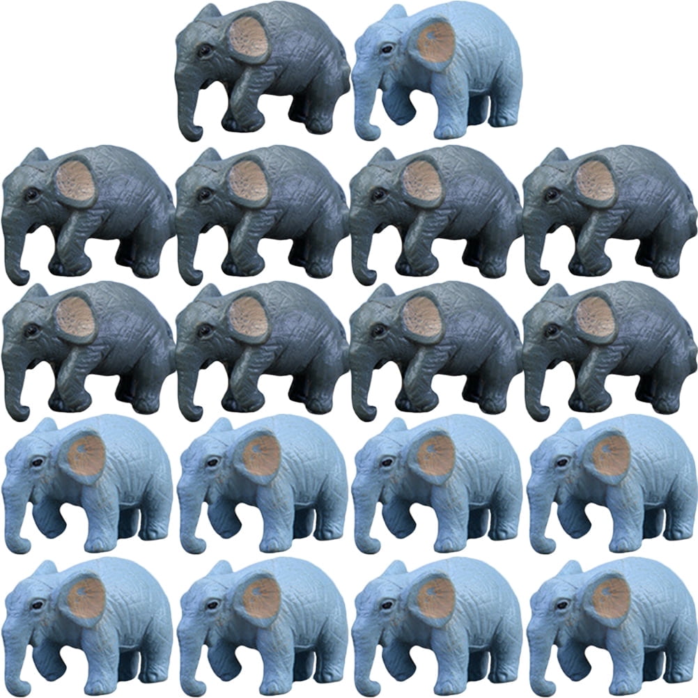 18pcs Miniature Elephant Decoration Elephant Mini Figurine Micro Garden ...