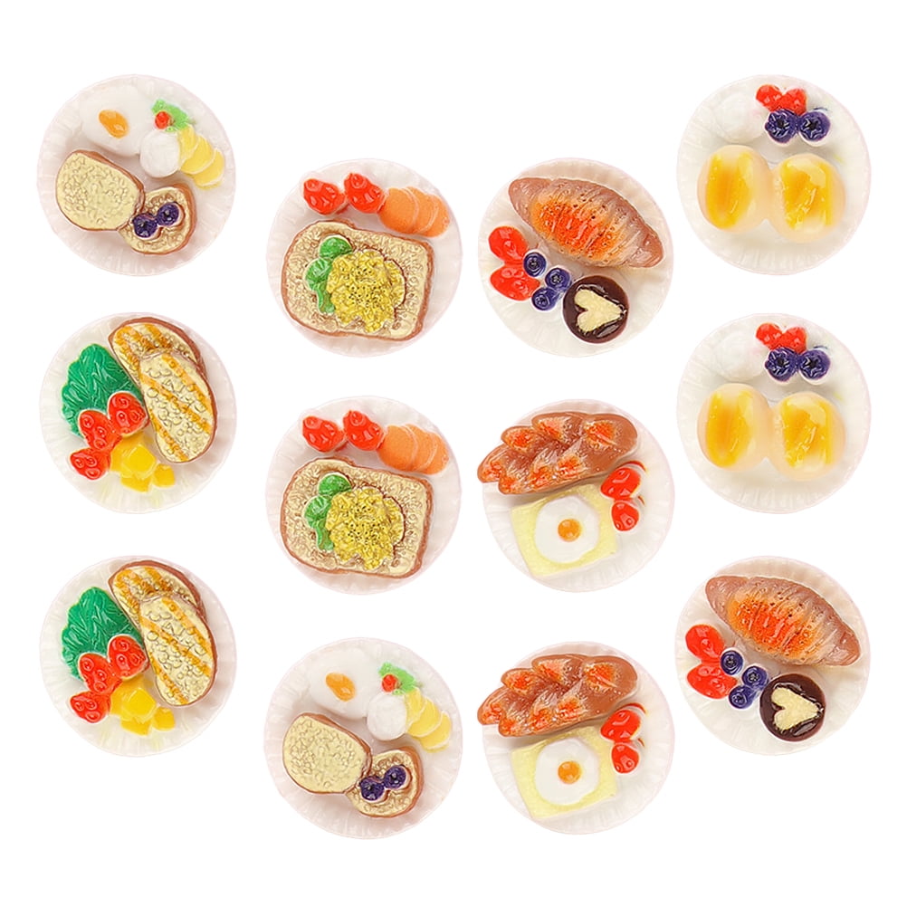 Worgeous 18pcs Mini Snack Models Miniature Food Ornaments Simulation ...