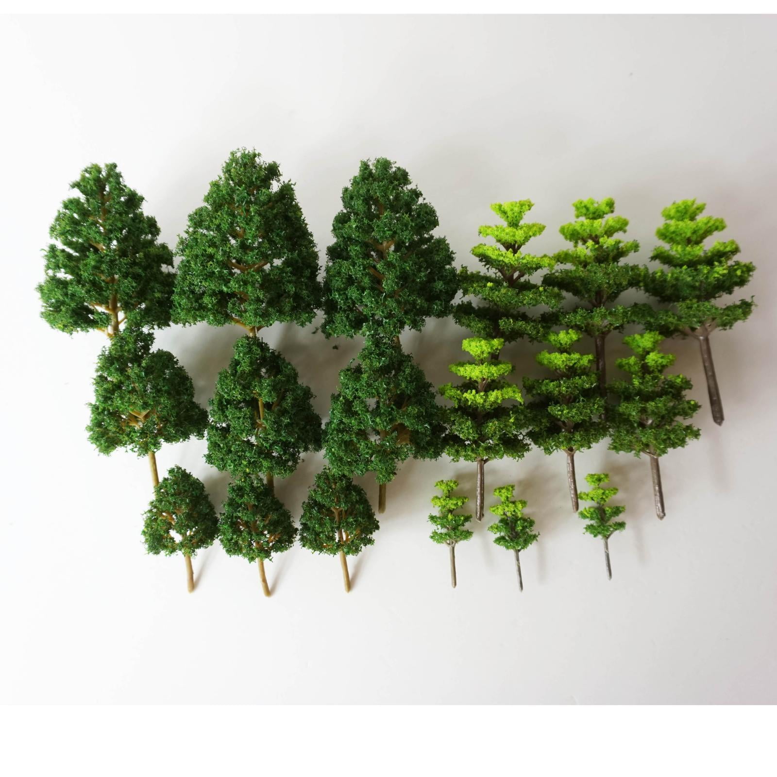 18pcs Mixed Model Trees, 1.97-5.12 Inch(5 -13 Cm), Trees, Diorama Trees ...