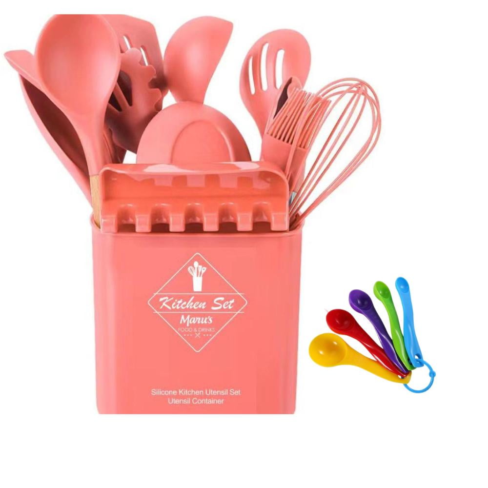 18pcs Non-Stick Silicone Kitchen Utensils Set - BPA Free Cooking Tools ...
