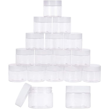 Beauticom 60 Grams/60 ML (2 Oz) Round Clear Leak Proof Plastic ...