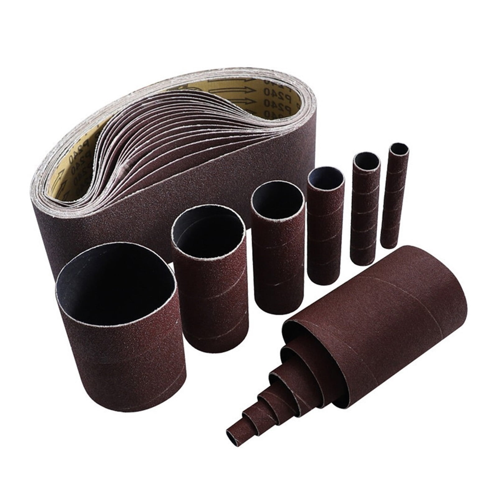 18pcs Sandpaper Ring Sand Belt Metal Wood Sanding and Polishing Set Buffing Sheet Sandpaper 8 ...