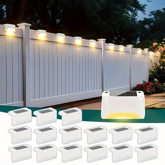 18pcs Solar-Powered Waterproof LED Ground Lights | Auto On/Off, IP55 ...