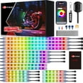 18pcs Underglow LED Strip AIF4 Light Kit with APP Control, Dual Zone ...