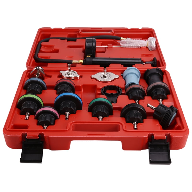 18pcs Universal Radiator Pressure Tester Kit, Coolant Pressure Tester ...