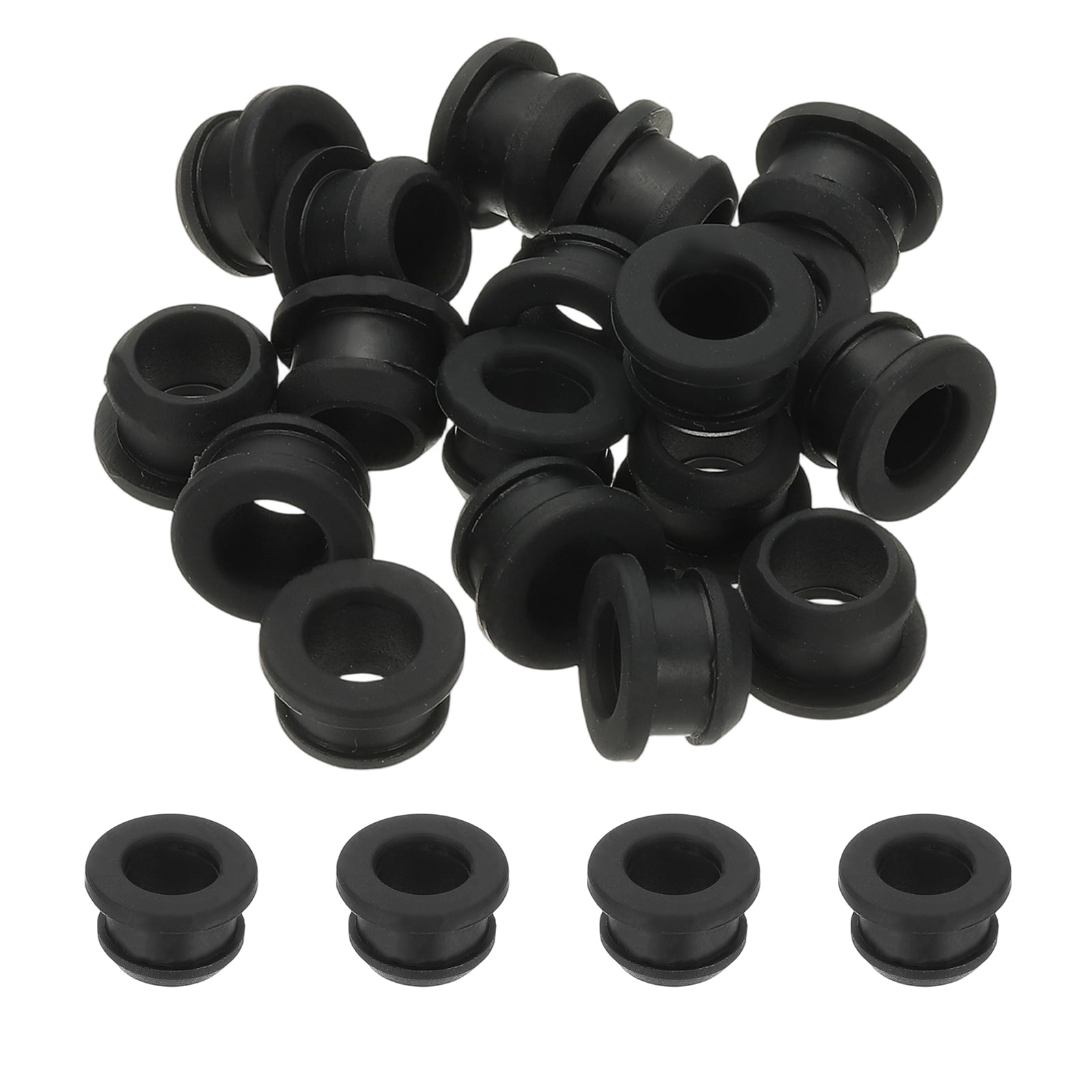 18pcs Wire Grommet, 11.5mm Mounting Dia Plastic Grommets Cable Snap ...