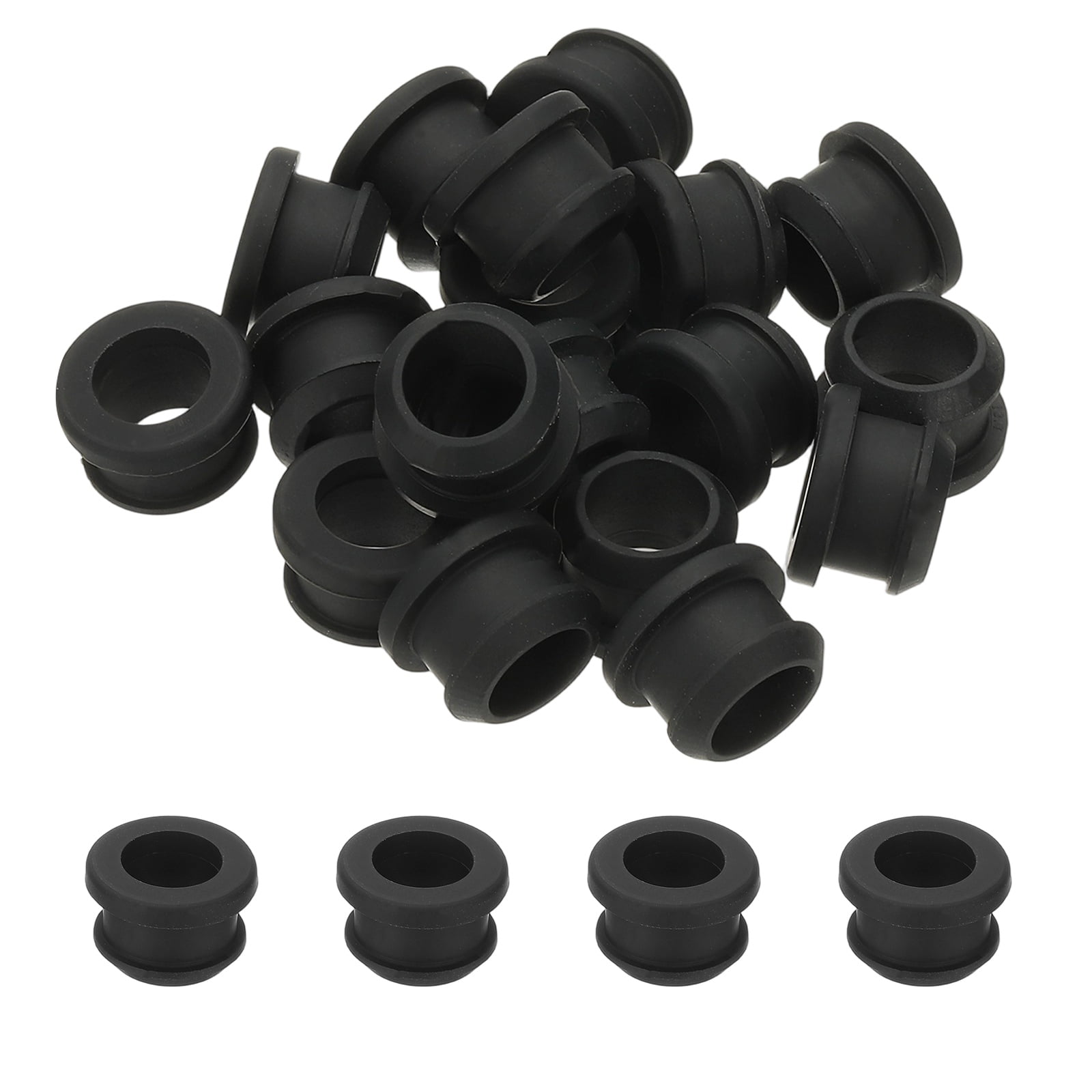 18pcs Wire Grommet, 13.5mm Mounting Dia Plastic Grommets Cable Snap ...