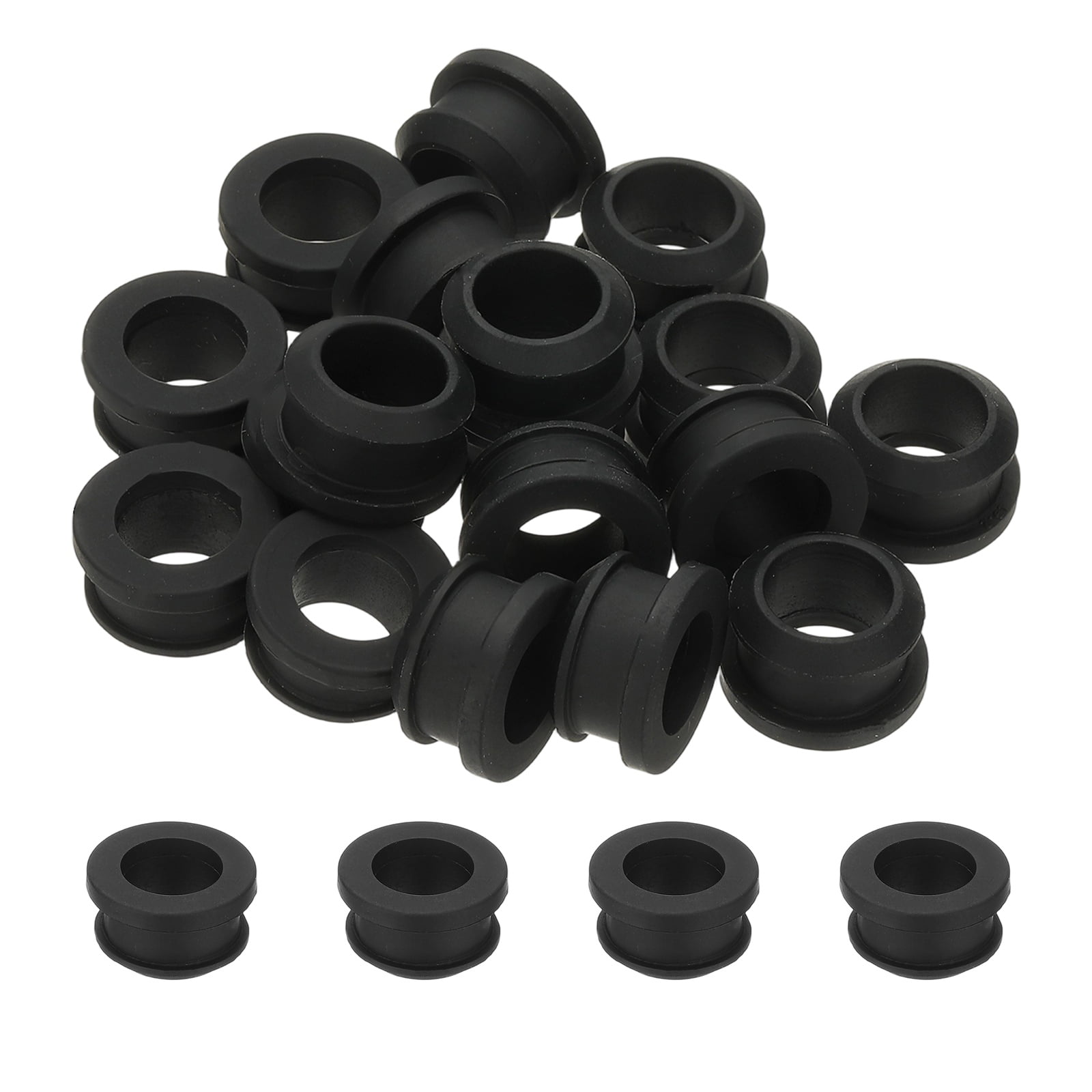 18pcs Wire Grommet, 16mm Mounting Dia Plastic Grommets Cable Snap ...
