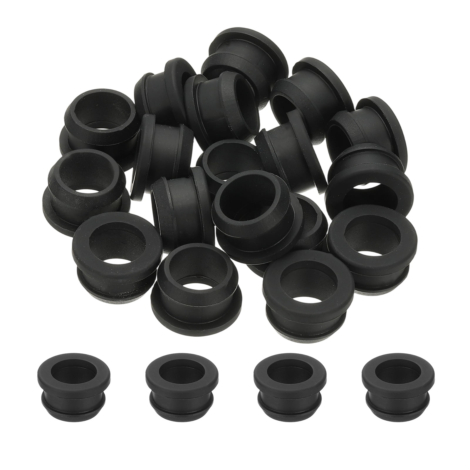 18pcs Wire Grommet, 18mm Mounting Dia Plastic Grommets Cable Snap ...