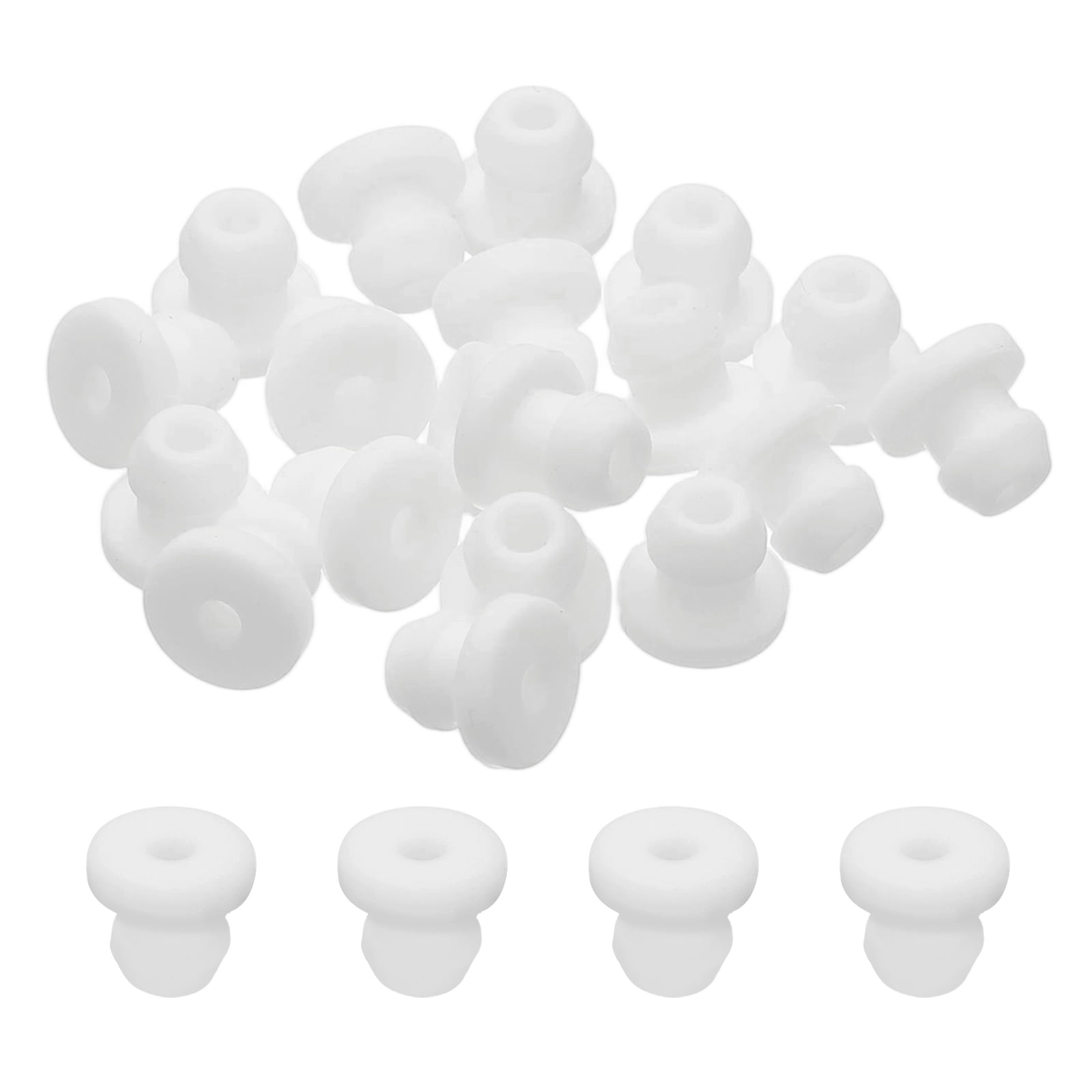 18pcs Wire Grommet, 4.5mm Mounting Dia Plastic Grommets Cable Snap ...