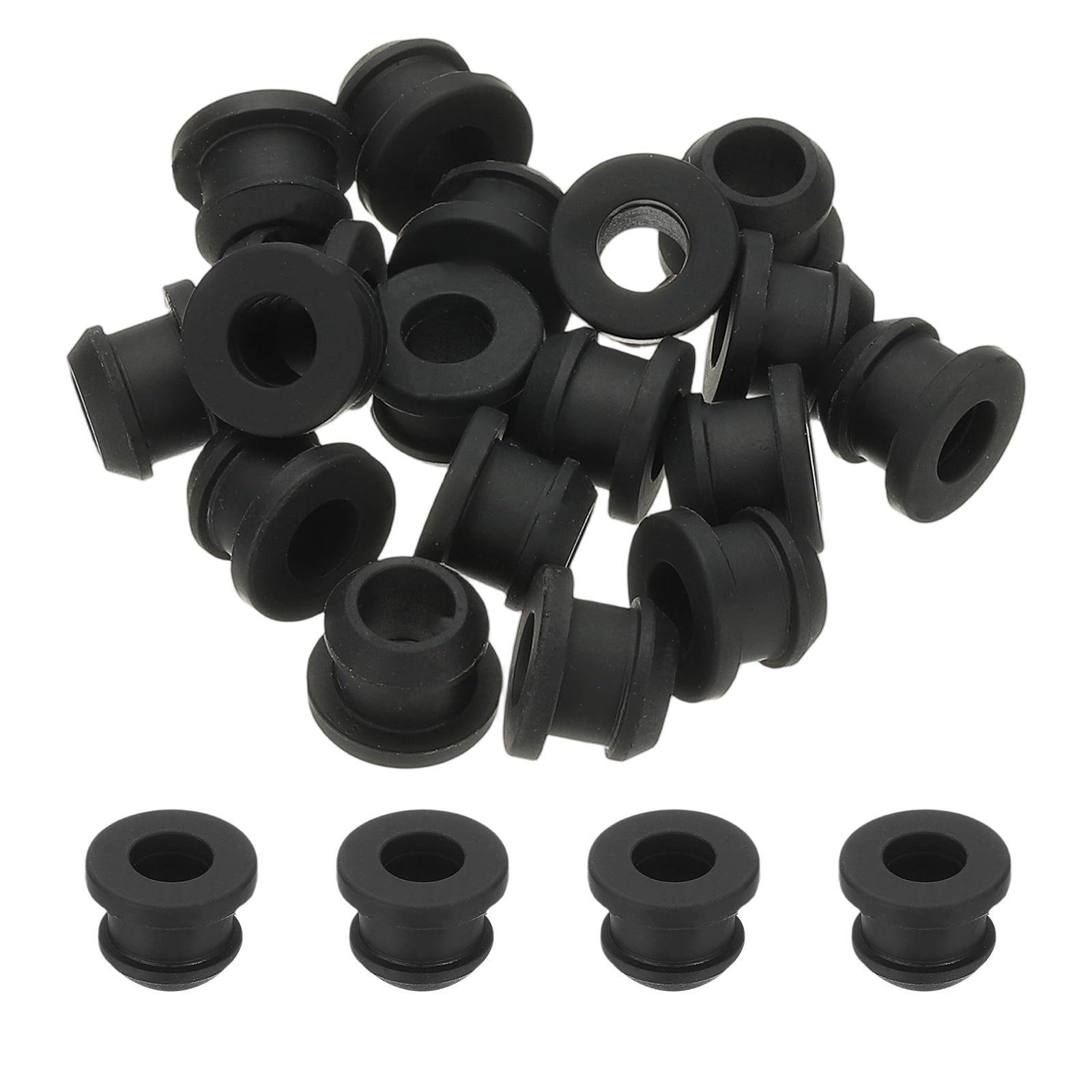 18pcs Wire Grommet, 9mm Mounting Dia Plastic Grommets Cable Snap ...