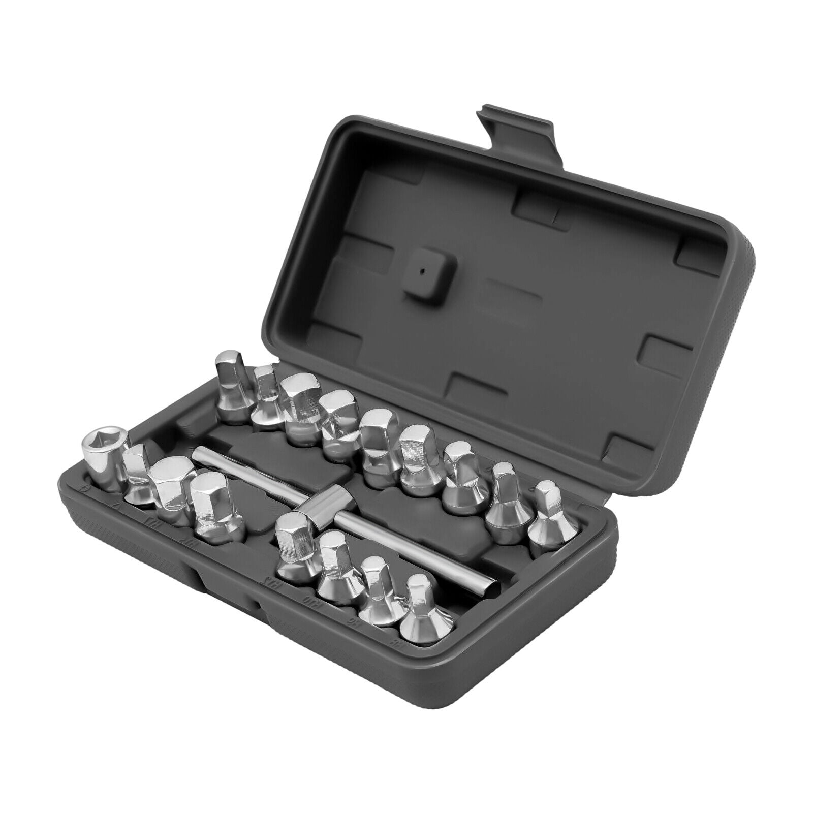 18pk 3/8" Drive Oil Drain Plug Sump Key T Handle Sockets Hand Removal ...