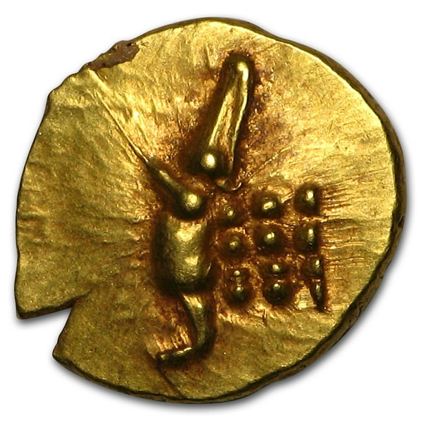 18th-19th Century Gold Fanam of India F-XF - Walmart.com