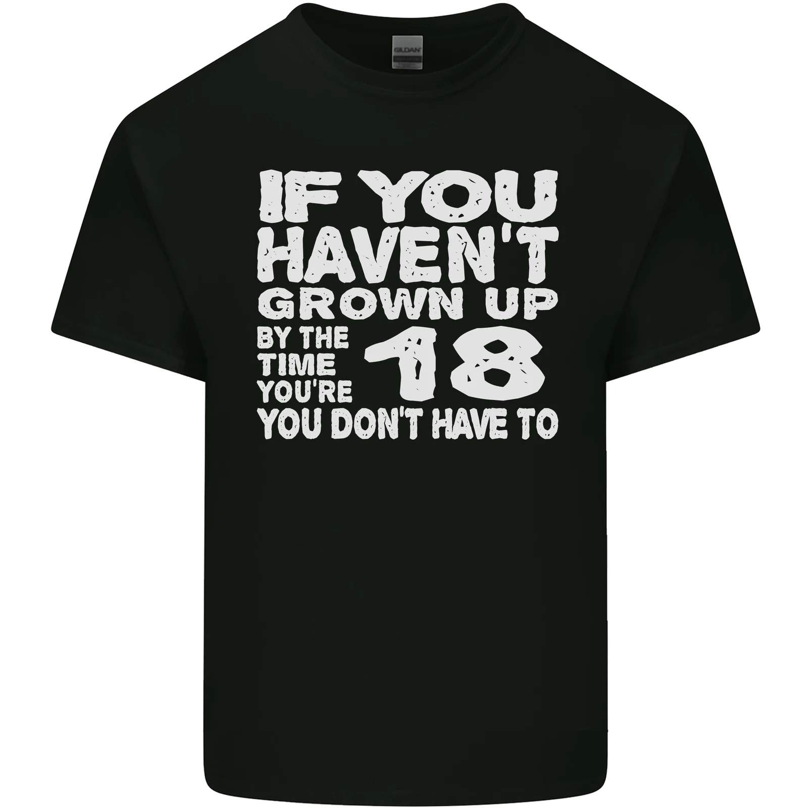 18th Birthday 18 Year Old Don't Grow Up It's a Trap Funny Gift Unisex T ...