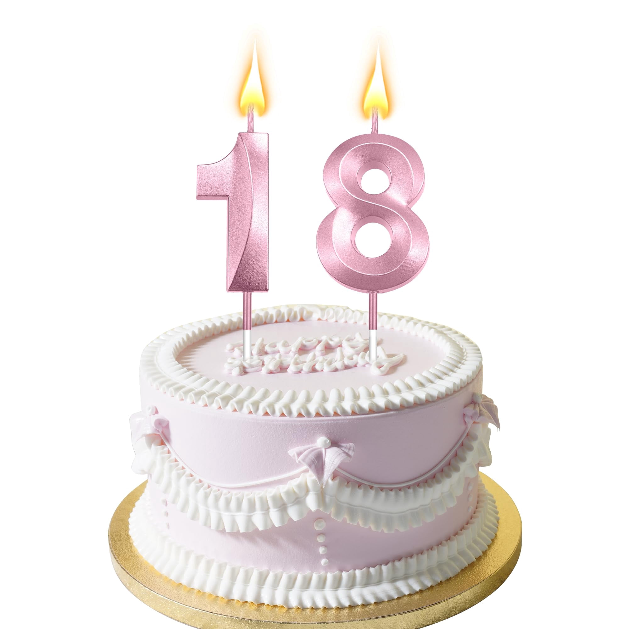 18th Birthday Candles, Number 18 Candles, Happy Birthday Cake Topper 18 ...