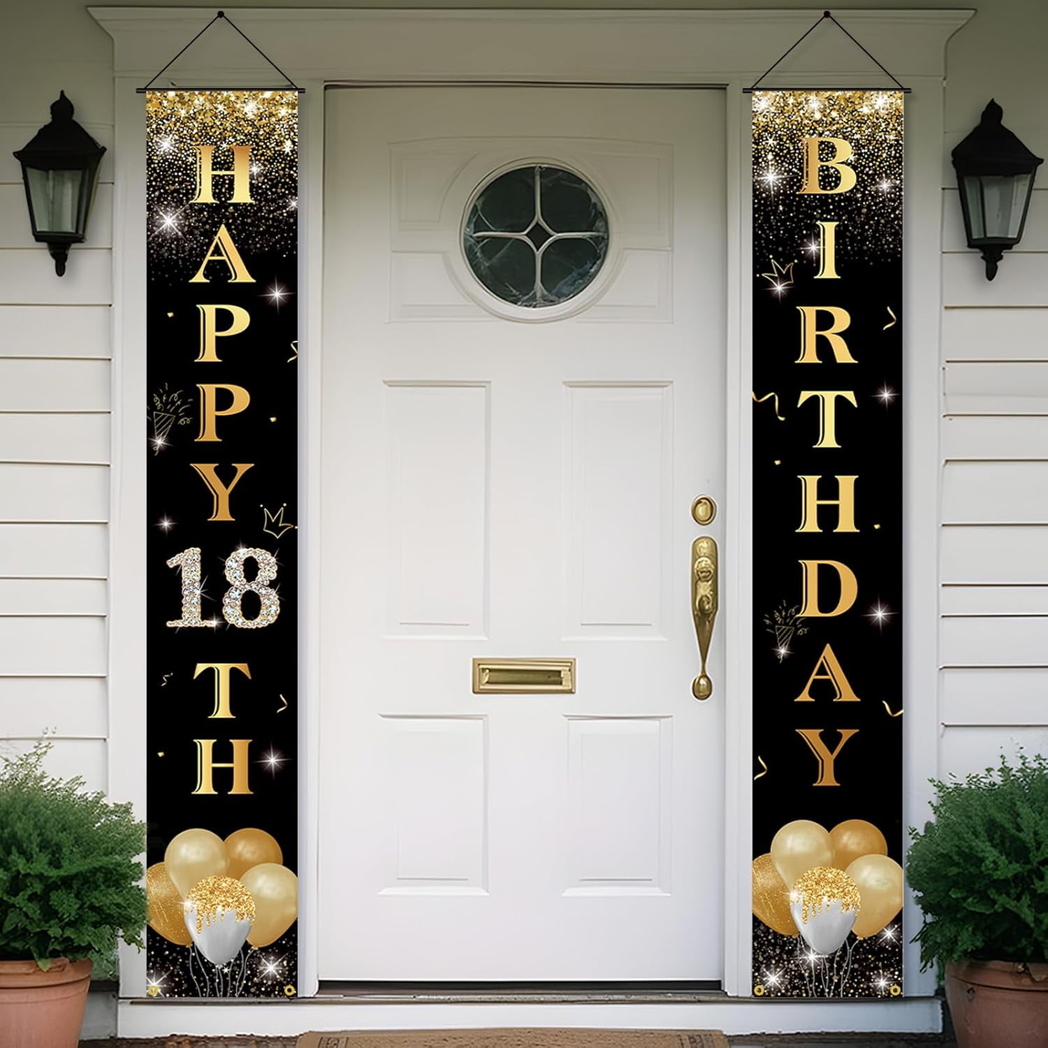 18th Birthday Decoration for Boys Girls, Happy 18th Birthday Porch Sign ...