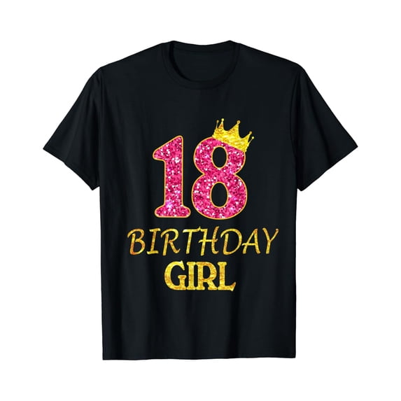 18th Birthday Girl Princess Shirt 18 Years Old 18th Gift T-Shirt ...